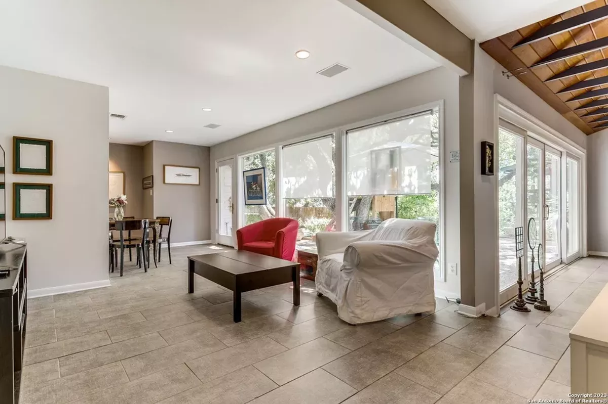 This San Antonio home comes with a two-story library featuring etched ...